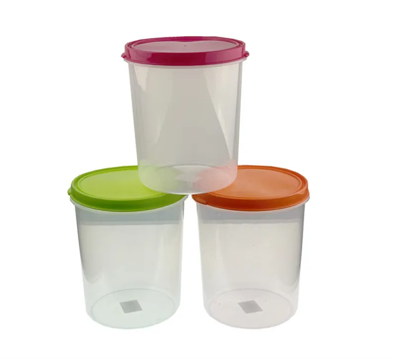 Wholesale Plastic Round Food Storage Tub Flexi Lid 3.4L 18x19.8cm